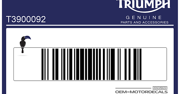 TRIUMPH Caution label, Chain - T3900092