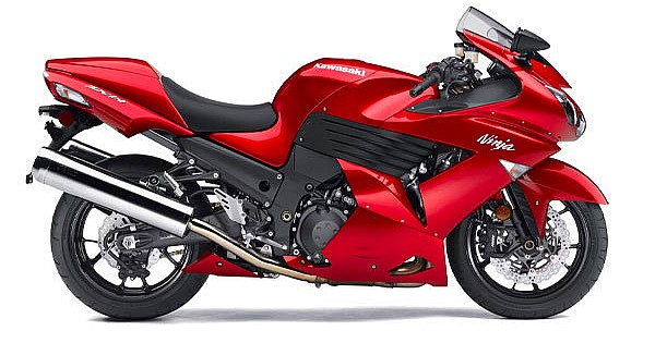 OEM Decals Kawasaki NINJA ZX14 2010 - Red • Original Stickers
