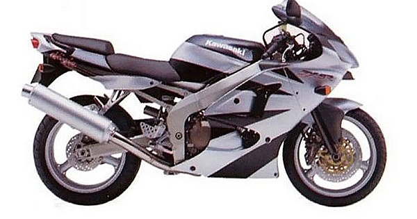 OEM Decals Kawasaki ZX6R 2000 - Silver • Original Stickers