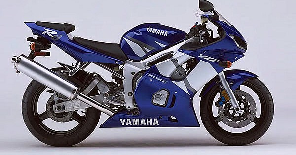 OEM Decals Yamaha YZF R6 2002 - Blue • Original Stickers