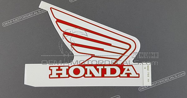 Honda Tank Decal, Right Side - 17511MAE750ZA