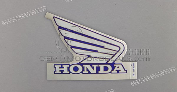 HONDA Tank decal, right side - 17511MW0600ZA 17511-MW0-600ZA
