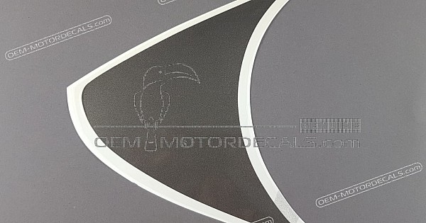 HONDA Belly pan decal, left side - 64452MASE00ZB 64452-MAS-E00ZB