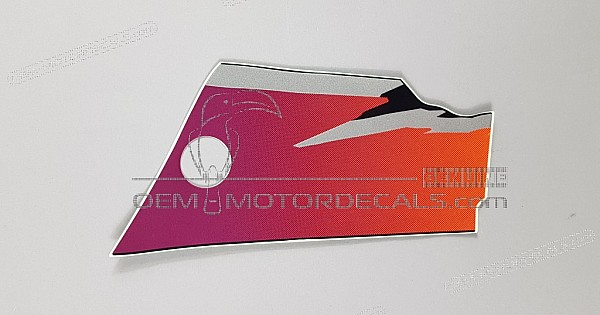 SUZUKI Frame cowling decal, right side - 6866517E10D6G 68665-17E10-D6G