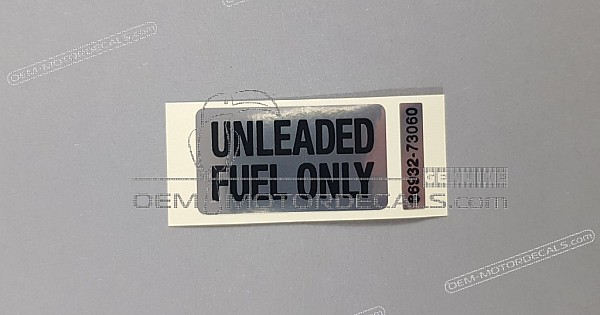 Suzuki Fuel Tank Unleaded Label OEM 8693273060
