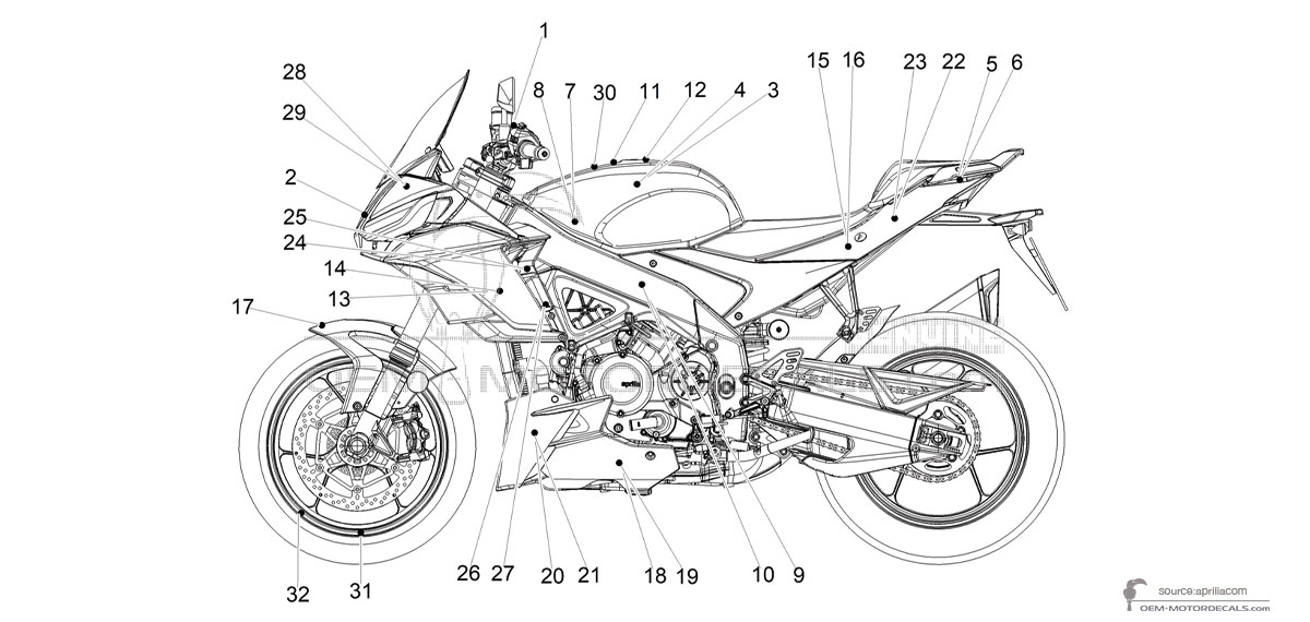 aprilia bikes coloring pages